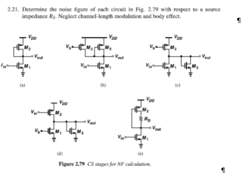 Solved Determine the noise figure of each circuit in Fig 2. | Chegg.com