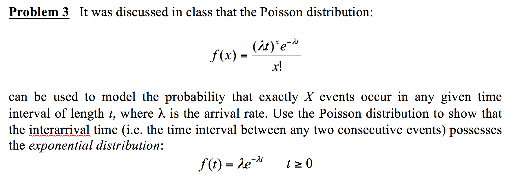 Solved It was discussed in class that the Poisson | Chegg.com
