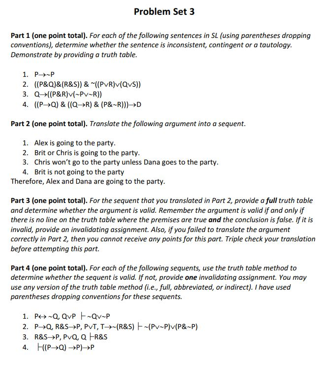 Solved Problem Set 3 Part 1 One Point Total For Each Of