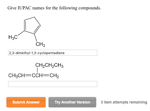 Solved Give IUPAC names for the following compounds. H3C CH3 | Chegg.com