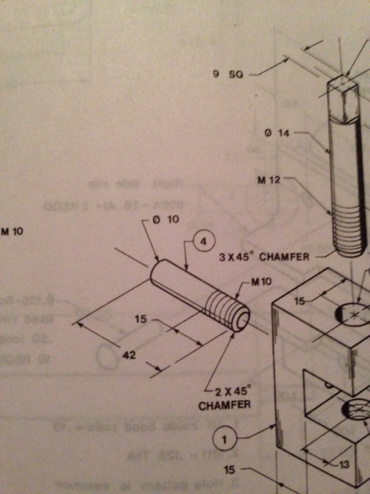Can you guys help me draw this as orthographic view | Chegg.com