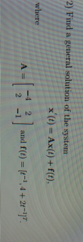 Solved Find the general indefinite integral. x'(t) = Ax(t) | Chegg.com