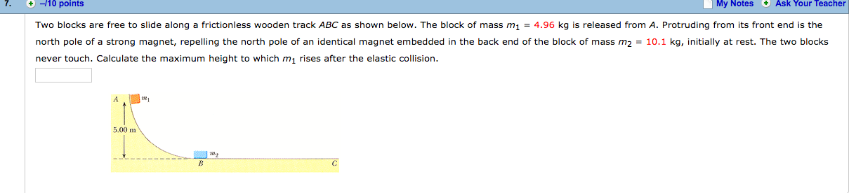 Solved Two blocks are free to slide along a frictionless | Chegg.com