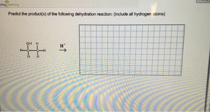 Solved Predict the product(s) of the following dehydration | Chegg.com