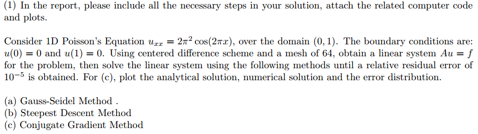 Solved In the report, please include all the necessary steps | Chegg.com