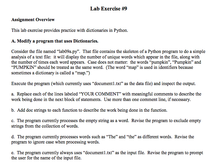 Solved: Link To Lab09a.py :http://www.cse.msu.edu/~cse231/... | Chegg.com