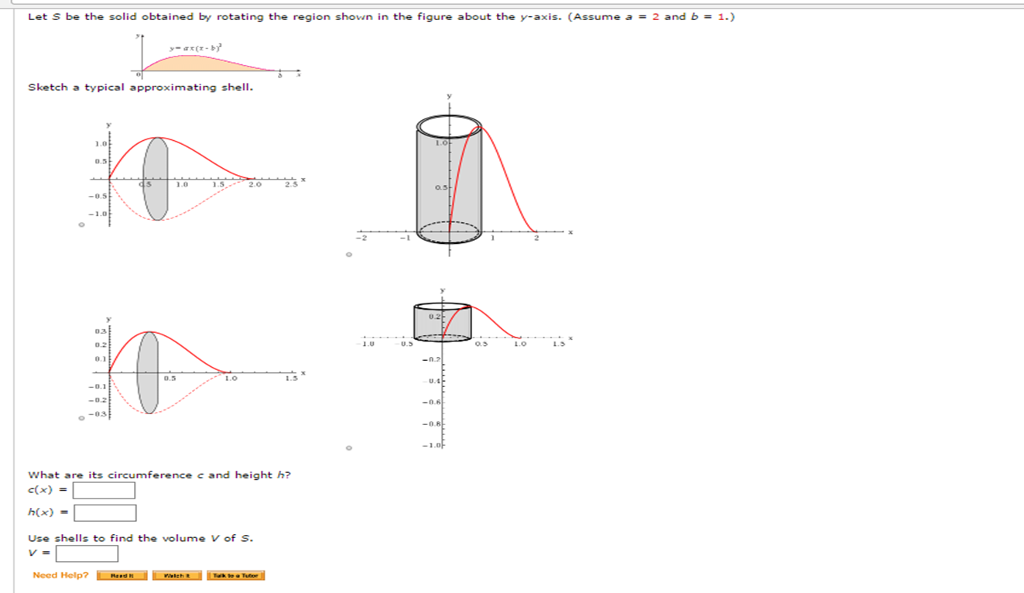 Solved Let S be the solid obtained by rotating the region | Chegg.com