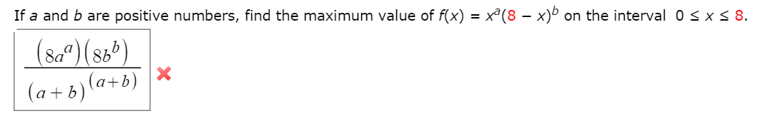 Solved If a and b are positive numbers, find the maximum | Chegg.com