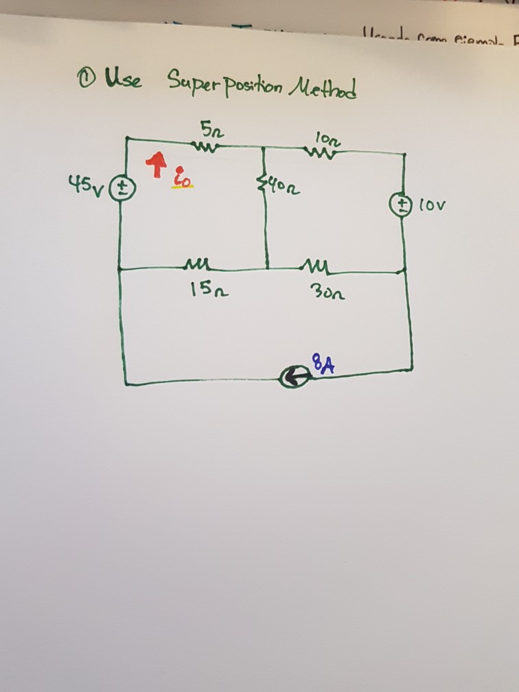 Solved Use Superposition Method | Chegg.com Solved Use Superposition Method | Chegg.com