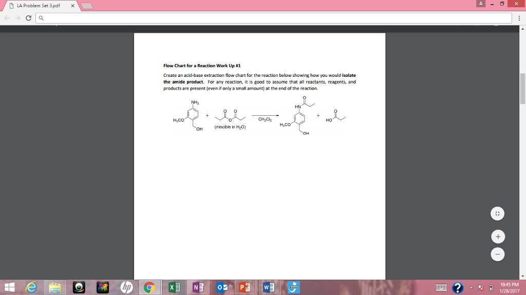 Solved Create An Acid Base Extraction Flow Chart For The