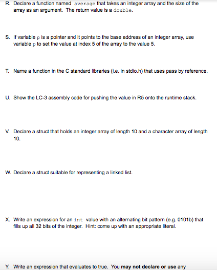 Solved Declare a function named average that takes an | Chegg.com