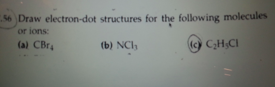 Solved Draw electron-dot structures for the following | Chegg.com