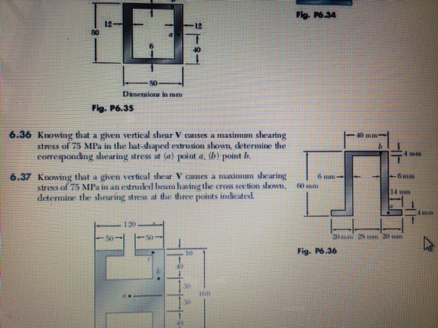Solved Fig. P6.34 Fig. P6.35 Knowing that a given | Chegg.com