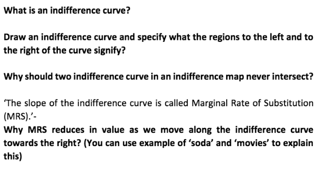 Solved What is an indifference curve? draw an indifference | Chegg.com