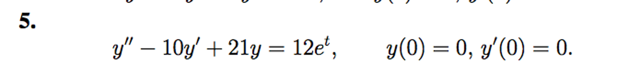 Solved Solve initial value problem using methods of laplace | Chegg.com
