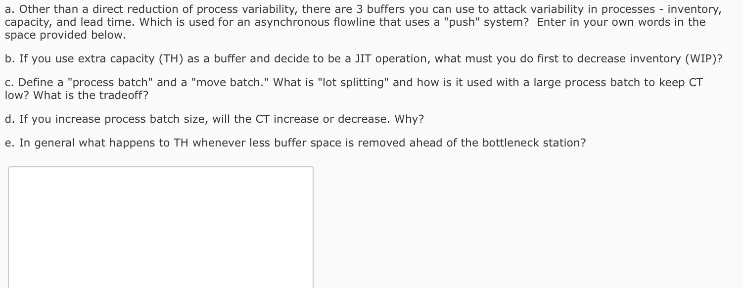 Solved Other than a direct reduction of process variability, | Chegg.com