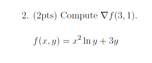 Solved 2. (2pts) Compute U(3,1) | Chegg.com