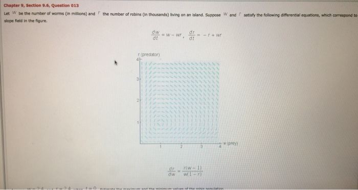 Solved Chapter 9, Section 9.6 Question 013 Let w be the | Chegg.com