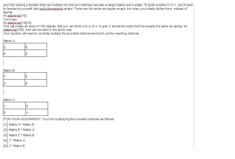 Solved You'll be making a function that can multiply not | Chegg.com