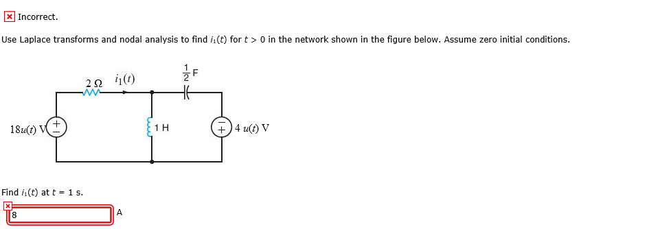 Solved Use Laplace transforms and nodal analysis to find | Chegg.com