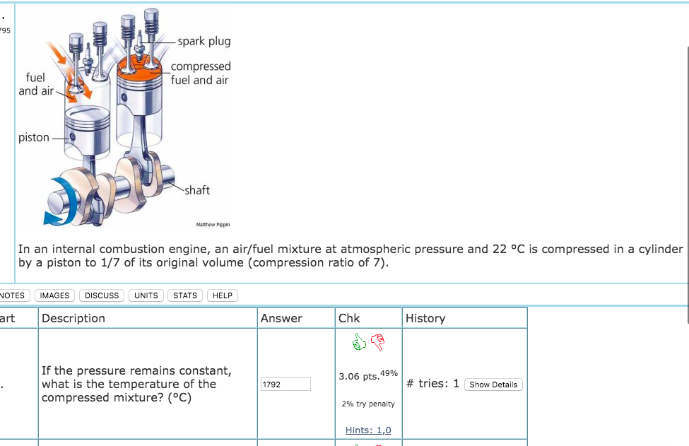 Solved 95 spark plug fuel and air compressed fuel and air | Chegg.com