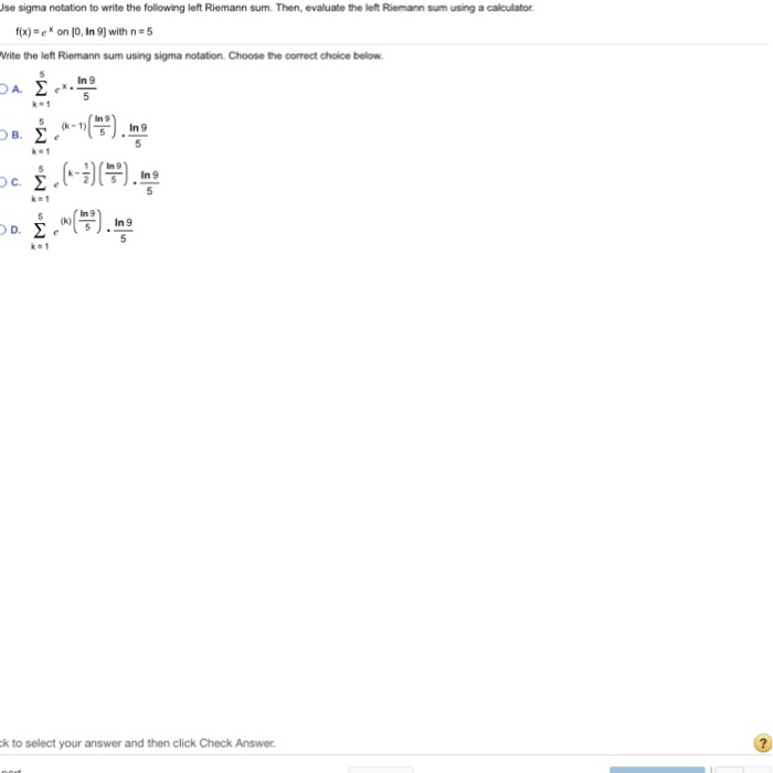 Solved Use sigma notation to write the following left | Chegg.com