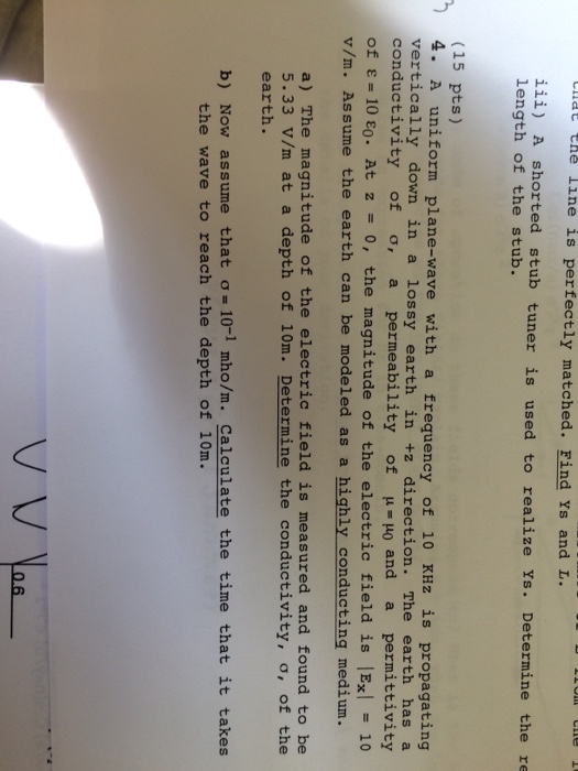 A shorted stub tuner is used to realize Ys. Determine | Chegg.com