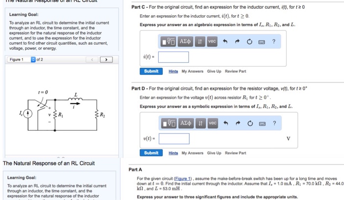 Solved To analyze an RL circuit to determine the initial | Chegg.com