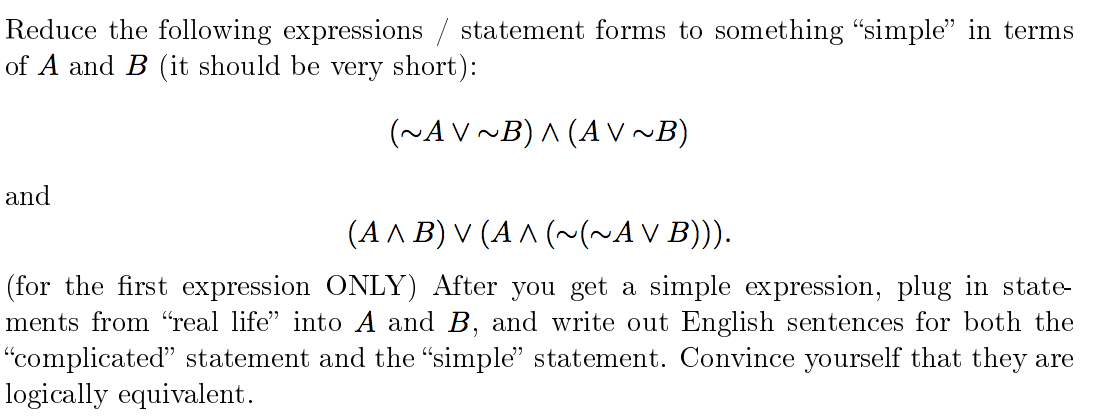 Solved Reduce the following expressions/statement forms to | Chegg.com
