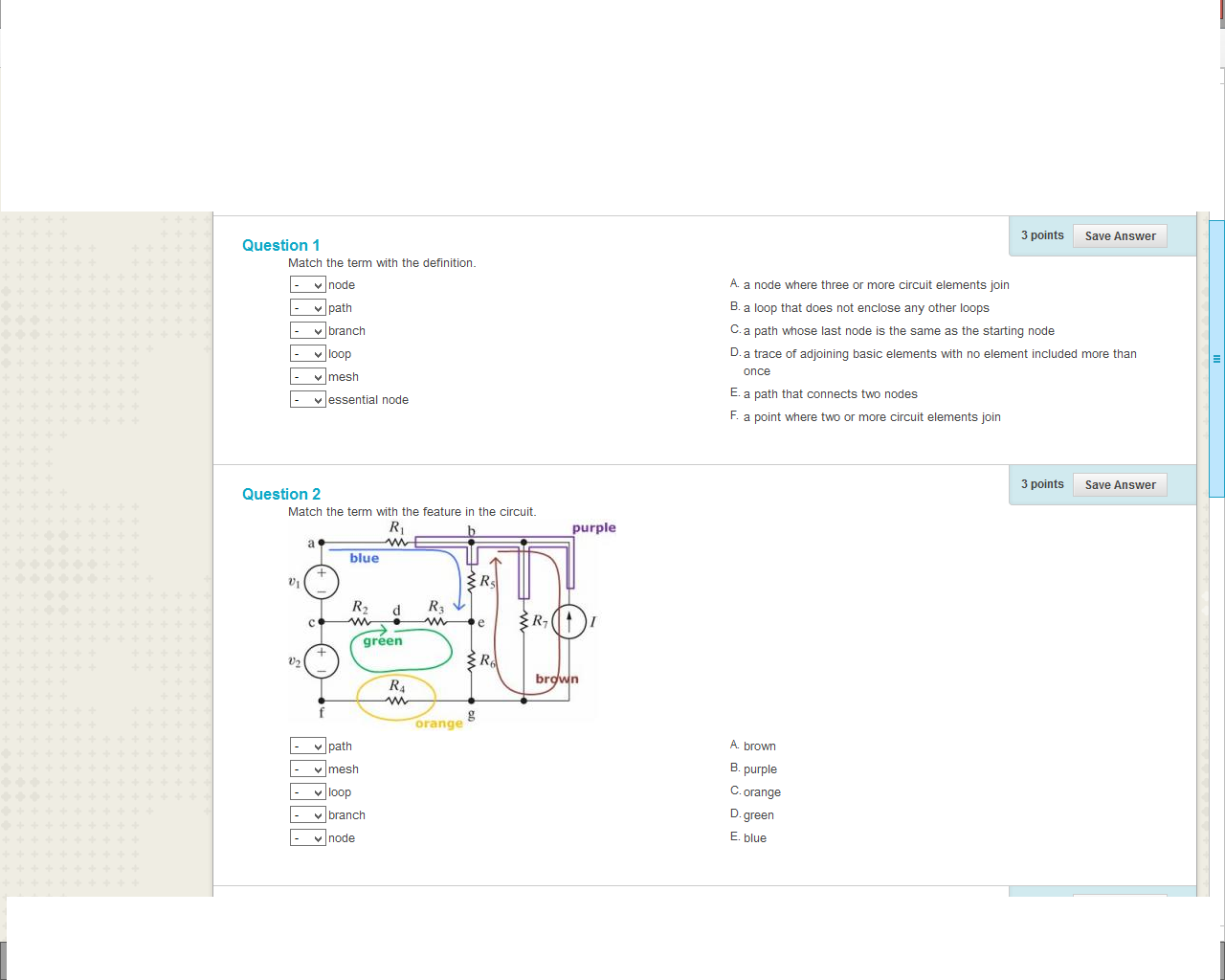 Solved Match the term with the definition. Node path | Chegg.com