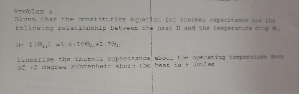 Solved Problem 3. Given that the constitutive equation for | Chegg.com