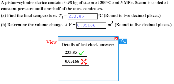 Solved Round your answers to one decimal place. | Chegg.com