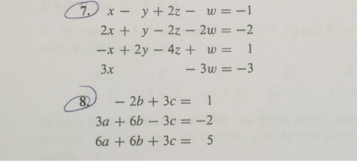 Solved 3x 2b + 3c = 6a+6b + 3c = 5 | Chegg.com