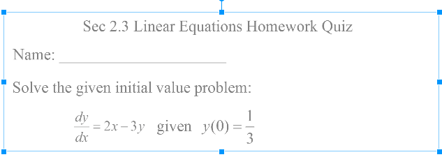 Solved Solve the given initial value problem: dy/dx = 2x - | Chegg.com