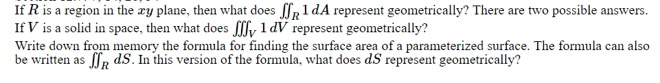 Solved If R is a region in the ry plane, then what does R 1 | Chegg.com