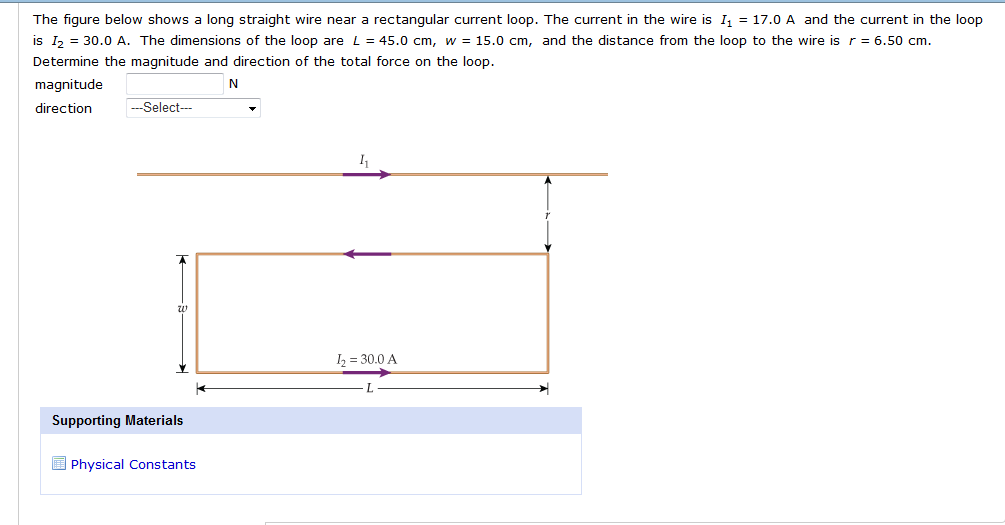 Solved The figure below shows a long straight wire near a | Chegg.com