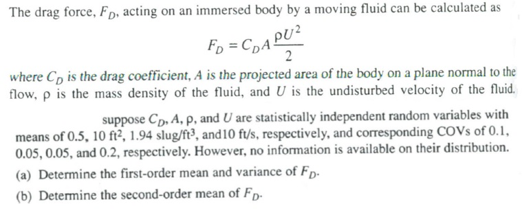 Solved The drag force, F_D, acting on an immersed body by a | Chegg.com