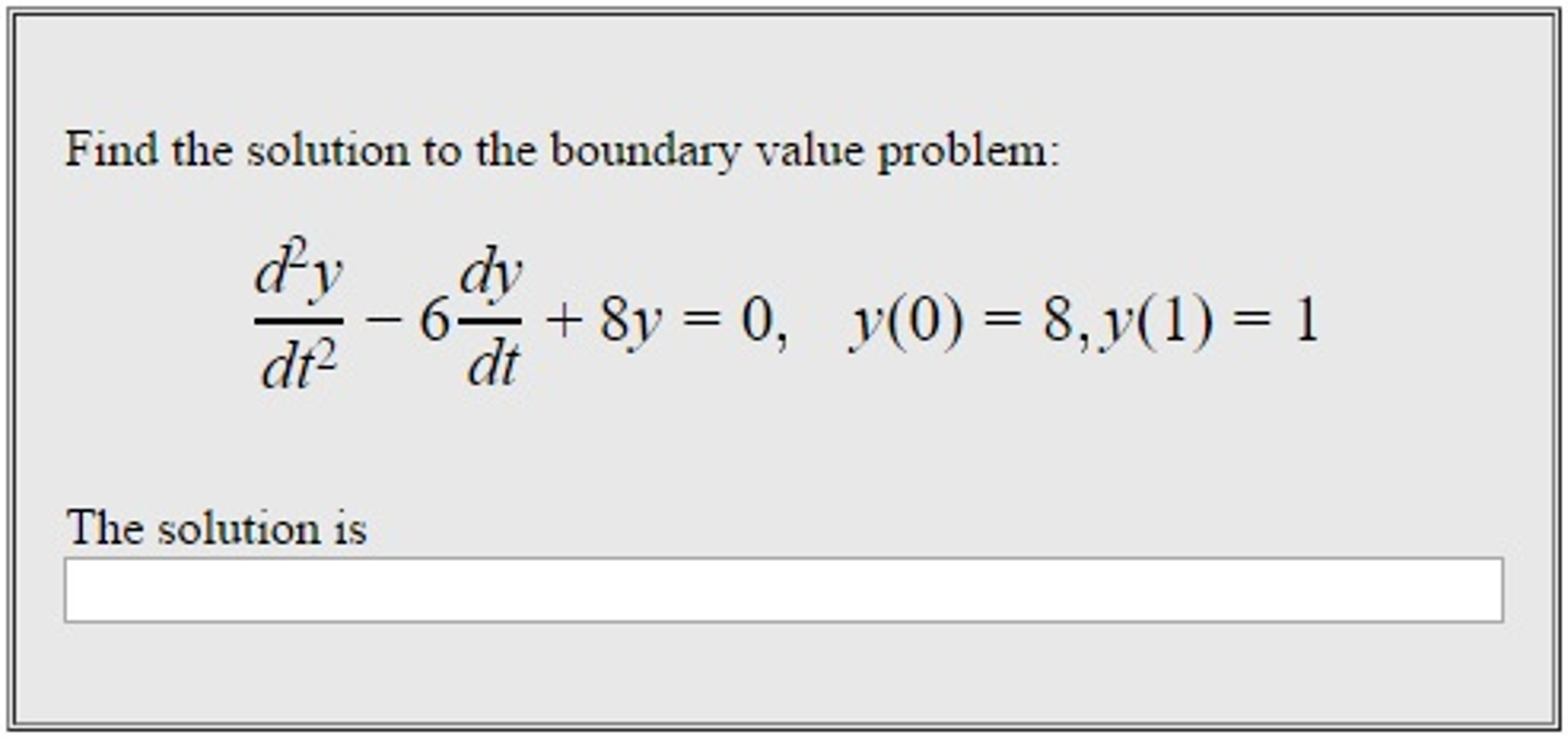 Solved Find the solution to the boundary value problem: | Chegg.com