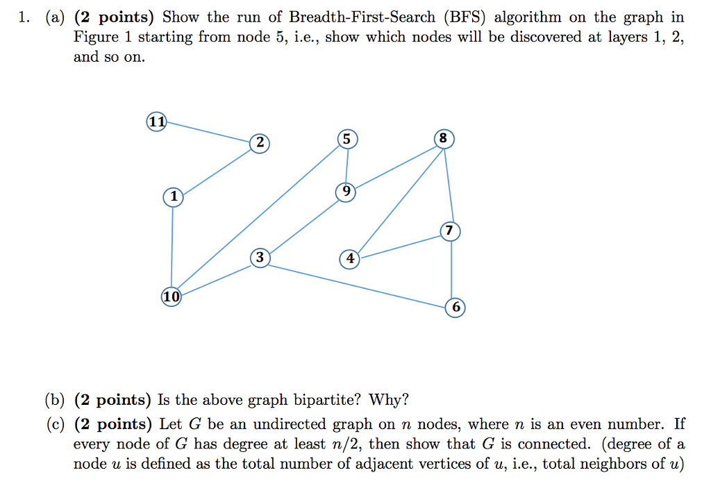 Solved 1. (a) (2 points) Show the run of | Chegg.com