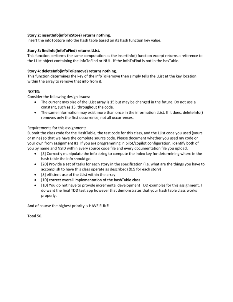 Solved CMPT 270, Assignment 2, Due, May 26, 2017. Hash Table | Chegg.com