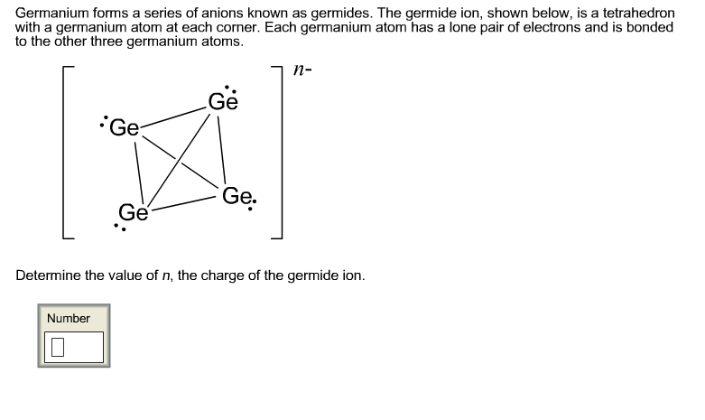 Solved Germanium forms a series of anions known as germides. | Chegg.com