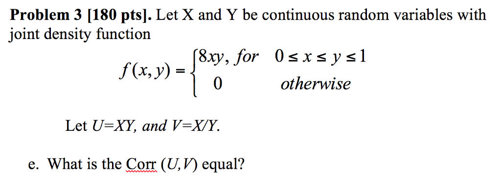 Solved Let X and Y be continuous random variables with joint | Chegg.com