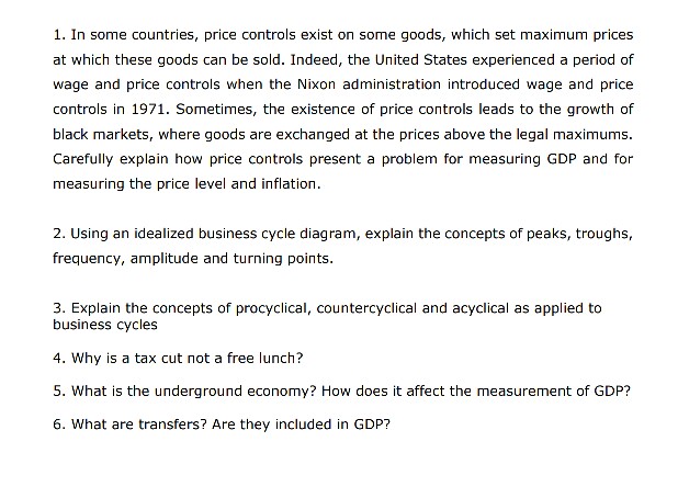 Solved 1. In some countries, price controls exist on some | Chegg.com Solved 1. In some countries, price controls exist on some | Chegg.com