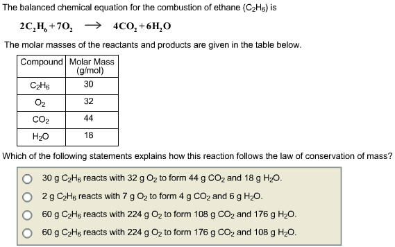 Solved The balanced chemical equation for the combustion of | Chegg.com