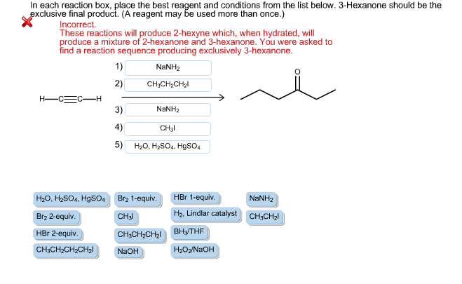 Solved In each reaction box, place the best reagent and | Chegg.com