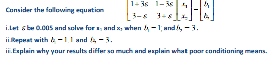 Solved: Consider The Following Equation Let Epsilon Be 0.0... | Chegg.com