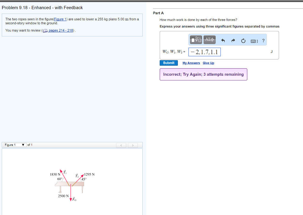 Solved Problem 9.18 Enhanced with Feedback Part A The two | Chegg.com
