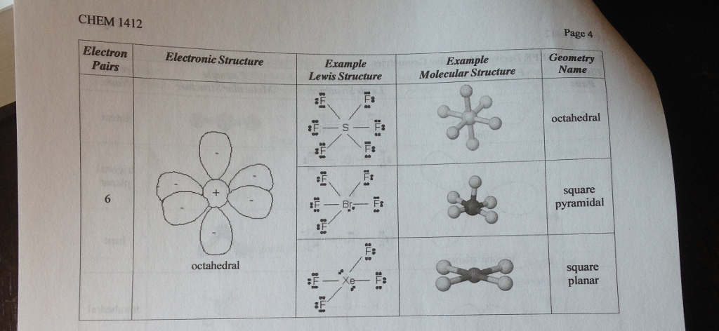 Solved a. what is the basis for naming a molecular geometry, | Chegg.com