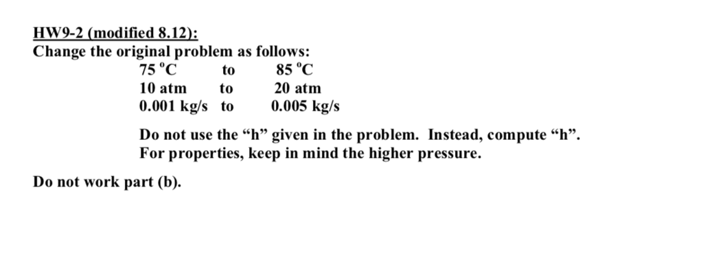 Solved HW9-2 (modified 8.12): Change the original problem as | Chegg.com
