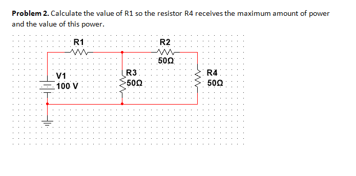 Solved Calculate the value of R1 so the resistor R4 receives | Chegg.com